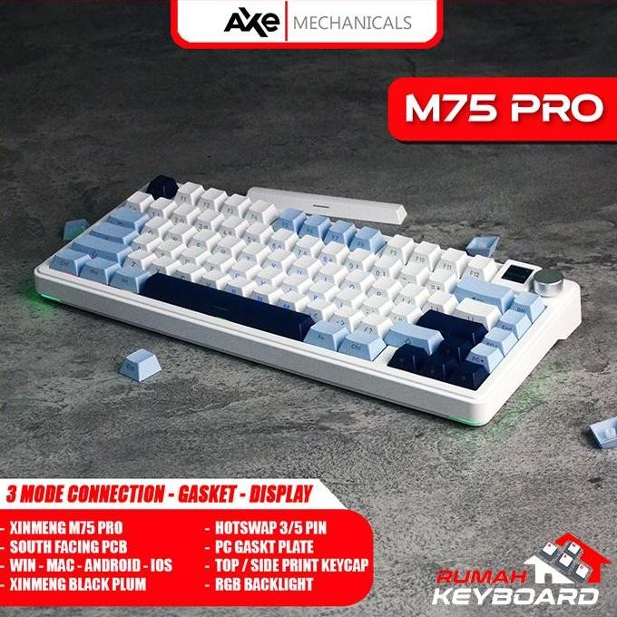 Jual Mechanical Keyboard - XINMENG M75 PRO - 75% - Gasket - South - TFT ...