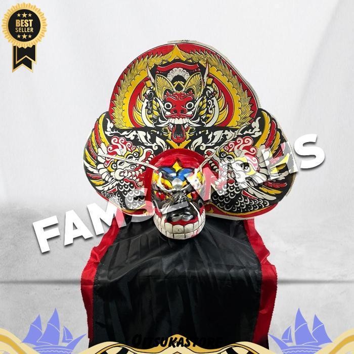 Jual Barongan Anak Kecil Spons Ukuran Jumbo Motif Bali Warna Merah ...