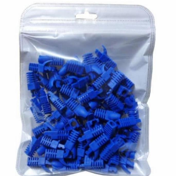 Jual DB47 >> Plug Boot Rj45 Cat6 / Rubber Boot Connector Rj45 Cat6 (isi ...