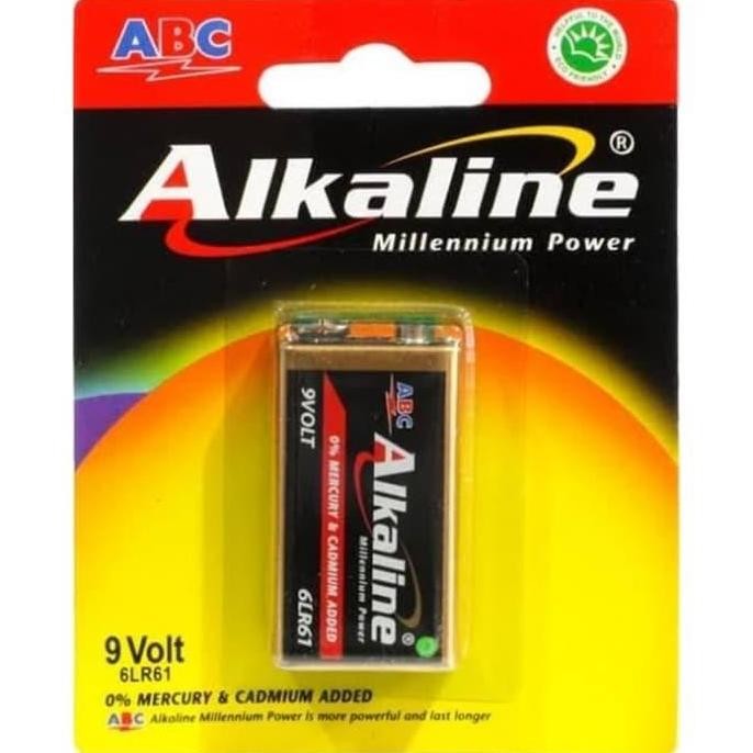 Jual Baterai Kotak ABC ALKALINE 9V 6LR61 9 Volt 6LF22 Battery Batere ...