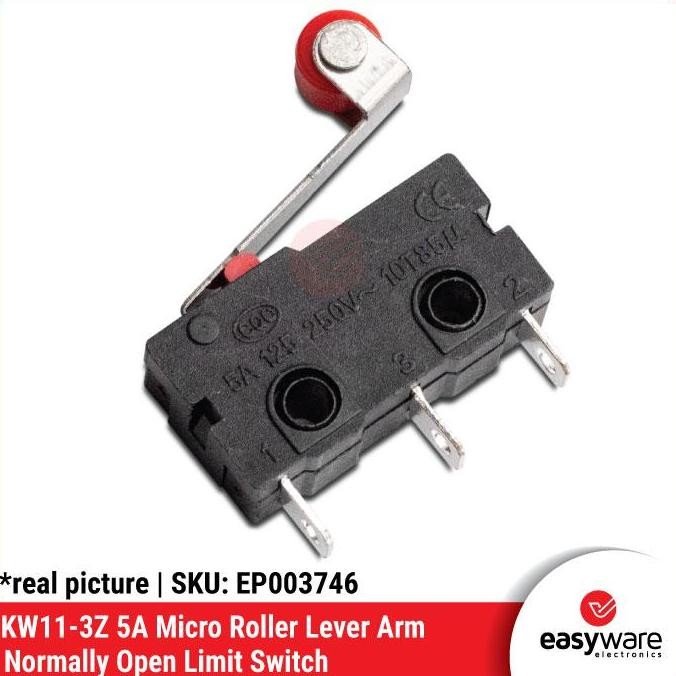 Jual MICRO LIMIT SWITCH KW11-3Z 5A 3 PIN LIMIT SWITCH WITH ROLLER ARM ...