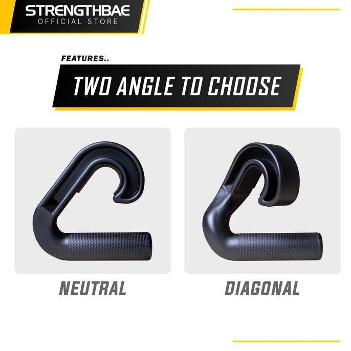 Jual Neutral Grip Handle STRENGTHBAE Pull Up Handles Multigrip Pullup ...
