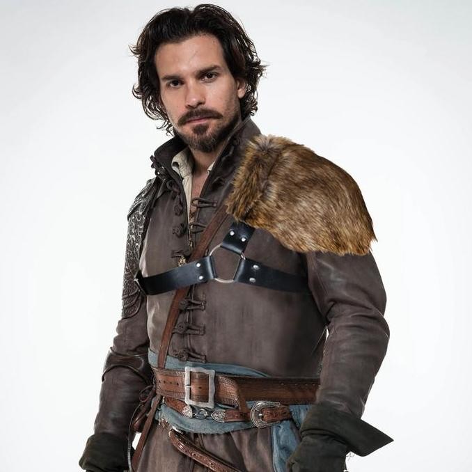 Jual Renaissance Medieval Knight Viking Dress Up With Faux Fur Edge PU ...