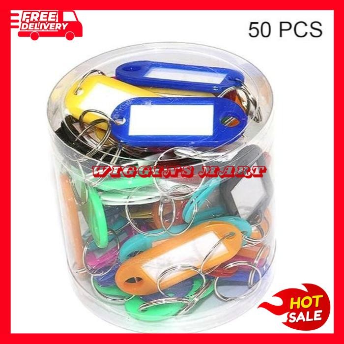 Jual GANTUNGAN KUNCI LABEL NAMA KEY RING PLASTIK NAME TAG KEYCHAIN ...