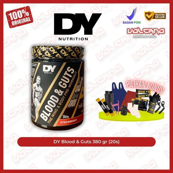 Jual DY Blood & Guts 380 gr 20 serving The Mind and Body Pre Workout ...