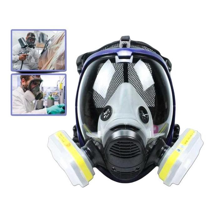 Jual IKKAKU- Masker Respirator Gas Full Face PPE Safety Mask Industrial ...
