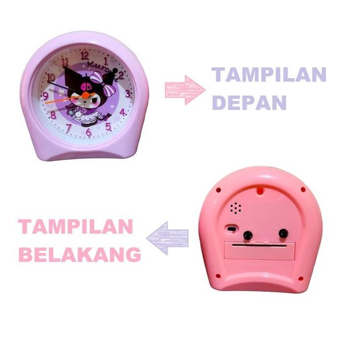 Jual DB79>> Jam Alarm GRATIS BATERAI Kawaii Hello Kitty MELODY KUROMI ...