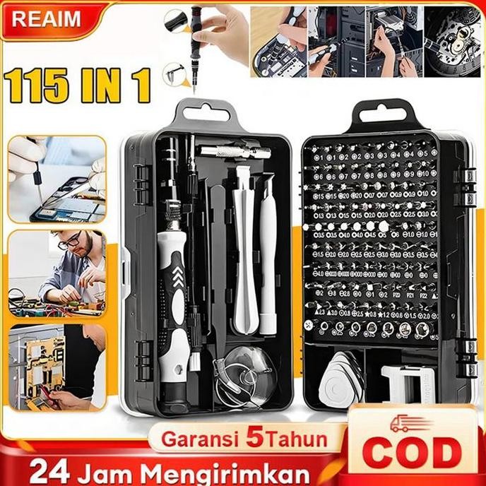Jual SINISTER- REAIM Obeng Set 115 in 1 - Kit Reparasi Presisi untuk HP ...