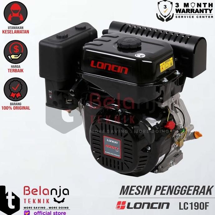 Jual JINICHI- Loncin Mesin Penggerak Bensin LC 190 F 14 HP Engine ...