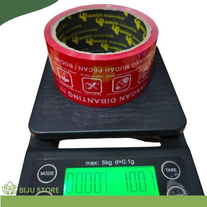 Jual LAKBAN LABEL MERAH FRAGILE SECURITY SEAL JANGAN DIBANTING BARANG ...