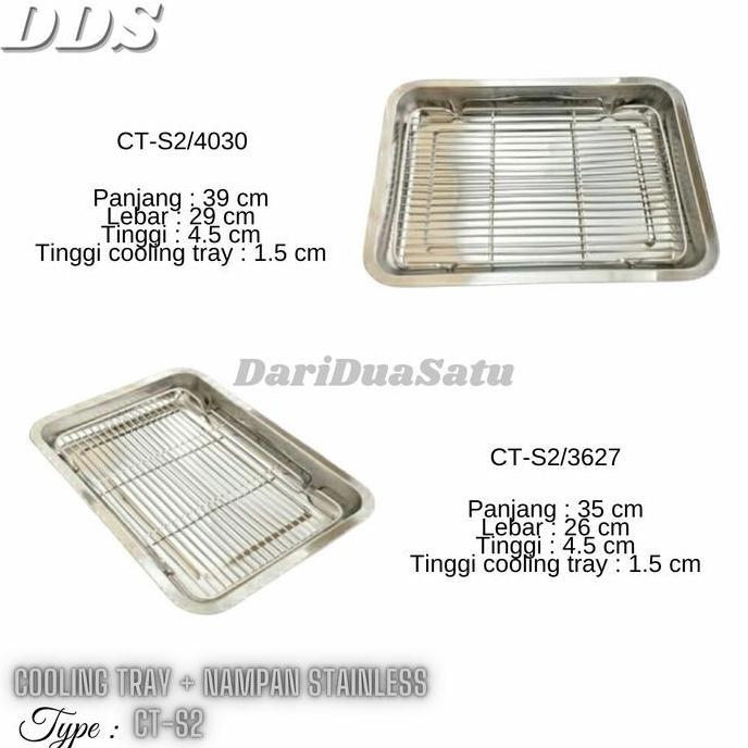 Jual Nampan Tirisan Minyak Gorengan Stainless Food Drying Cooling Tray ...