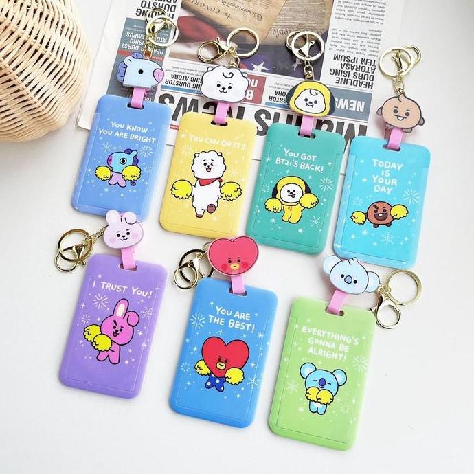 Jual Photocard Id Card Holder Cute Bt21 Character Korea Kpop Bts ...