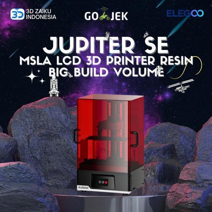 Jual ;&&&&] Original ELEGOO Jupiter SE MSLA LCD 3D Printer Resin Big ...