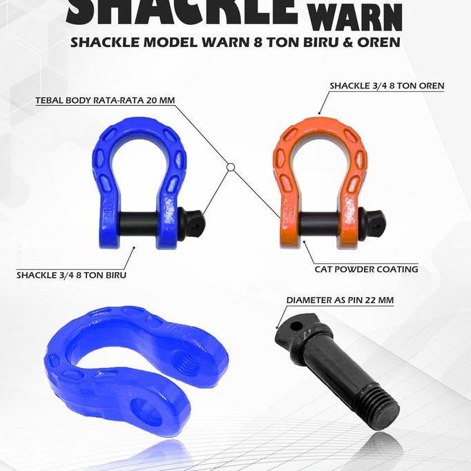 Jual Shackle sakle model WARN 3/4 winch offroad | Shopee Indonesia