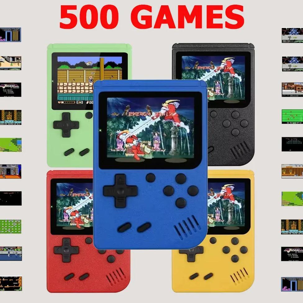 Jual 5 Color 500 Games Video Console Mini Portable 8-bit Handheld Game ...