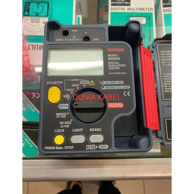 Jual Digital Insulation Tester Megger Sanwa MG500 / MG-500 1Kv Ori ...