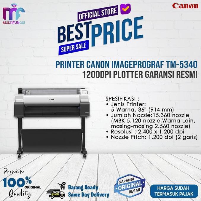 Jual TERMURAH - Plotter Canon imagePrograf TM-5340/TM5340 1200dpi ...