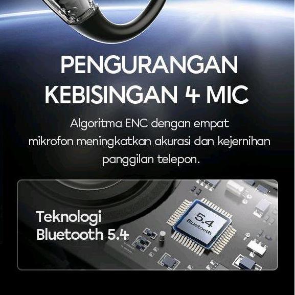 Jual Vivan Sport X2 Open Ear Air Ows Bluetooth 5.4 Earbuds Earphone 4 ...