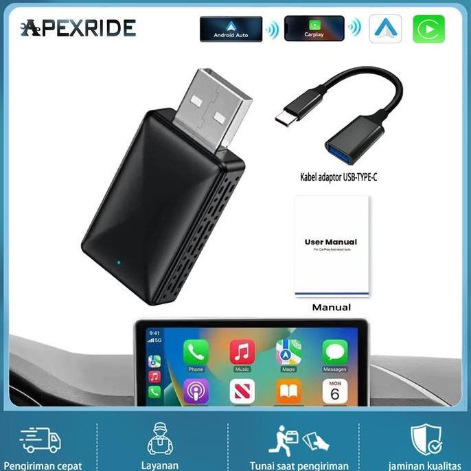 Jual Promo Wireless Android Auto Headunit Mobil Usb Dongle Carplay ...