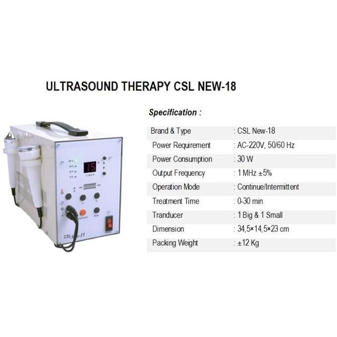 Jual ALAT FISIOTERAPI ULTRASOUND THERAPY CSL ULTRASOUND TERAPI CSL ...