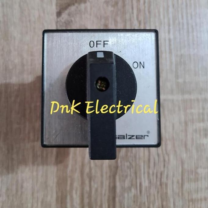 Jual Selector Switch On Off 1Pole 16A Merk Salzer | Shopee Indonesia