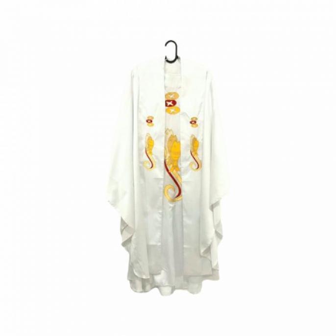 Jual Kasula Halus dan Tebal Bordir Biasa 015 Jubah Imam Katolik Baju ...