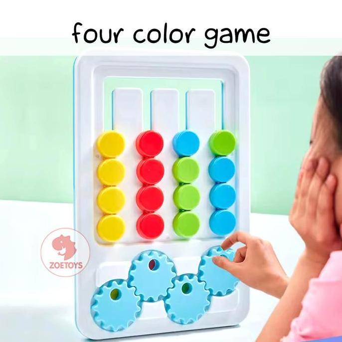 Jual Zoetoys Four Color Game | Puzzle Jingsaw Montessori Colors Logic ...