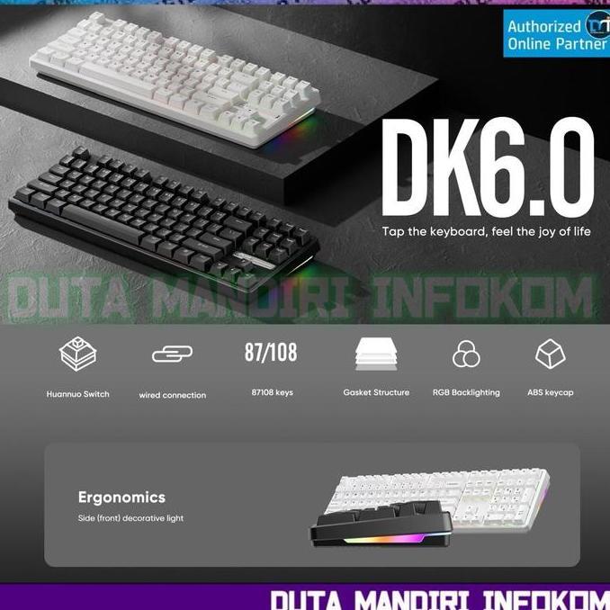 Jual 1STPLAYER DK6.0 Fullsize I Tenkeyless - RGB Mechanical Gaming ...