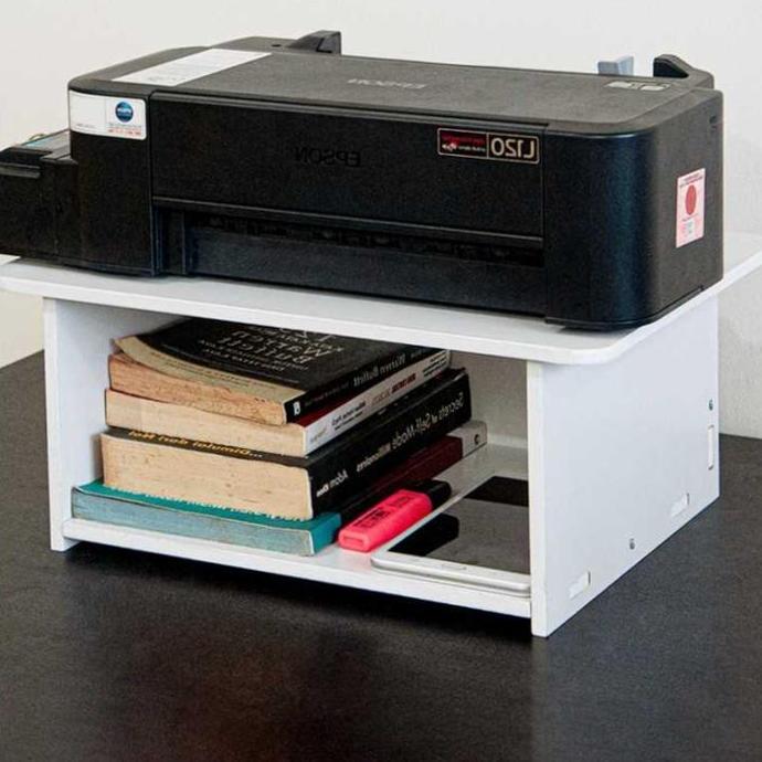 Jual Meja Printer Rak Buku Dudukan Scanner Minimalis 2 Susun Kantor ...