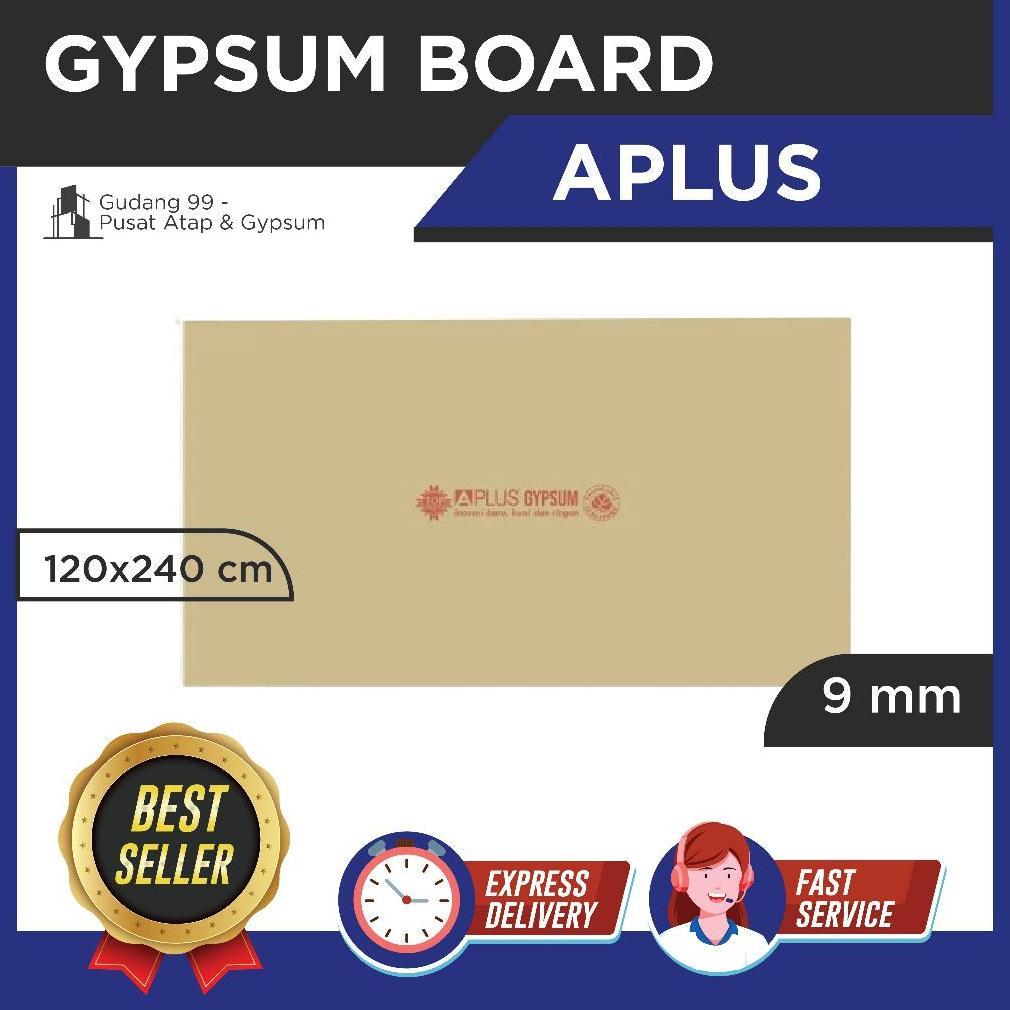 Jual GIPSUM APLUS 9mm / GYPSUM BOARD APLUS 1,2x2,4 m / Plafon | Shopee ...
