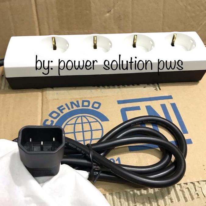 Jual Broco pdu converter perubah colokan iec Ups Apc c14 4 Lubang Kabel ...