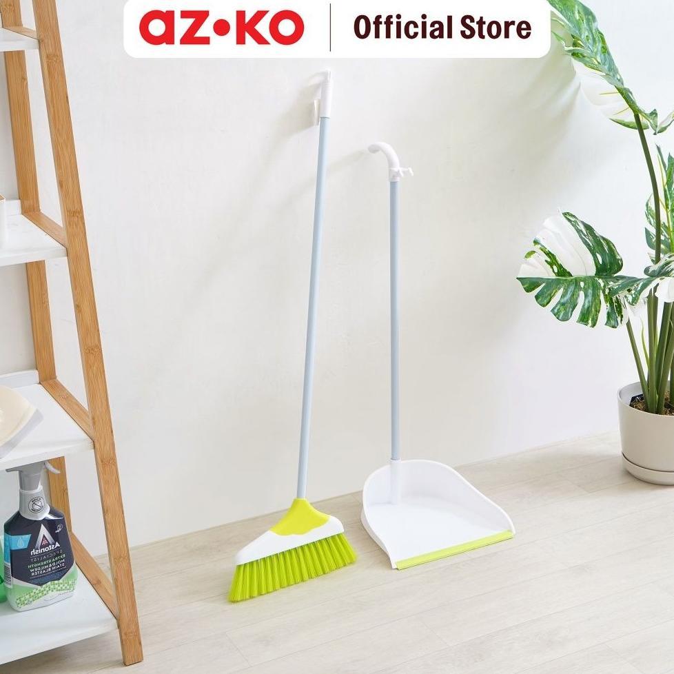 Jual AZKO Sapu Dan Pengki - Hijau Putih Floor Cleaner Set Sapu Dan ...