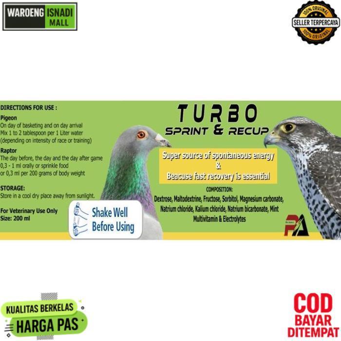 Jual Sale Turbo Sprint & Recup Energi Instan Merpati Dan Raptor ...