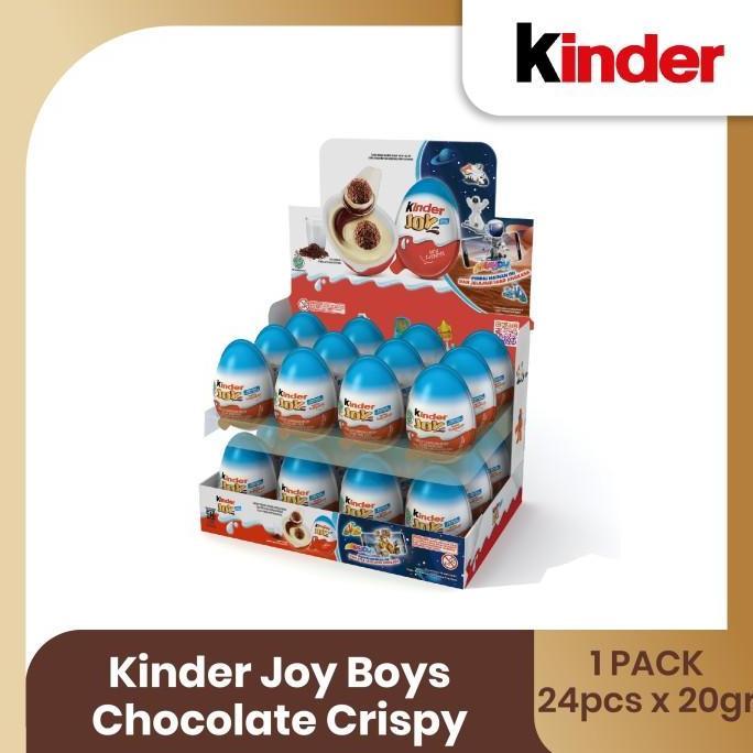 Jual Kinder Joy Blue Chocolate Crispy 20Gr Isi 24Pcs | Shopee Indonesia