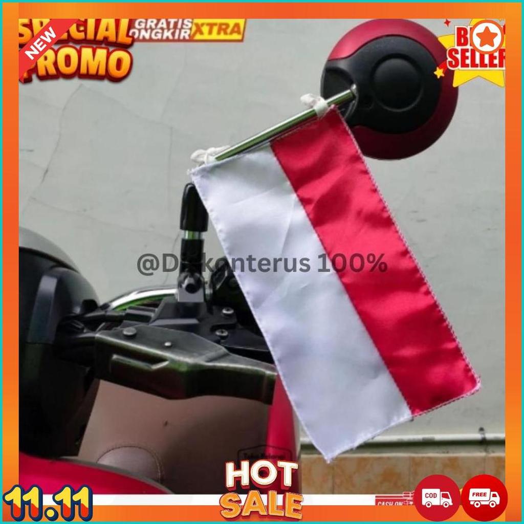 Jual Bendera Motor / Bendera Mobil - Ukuran 13X20 Cm Bendera Agustusan ...