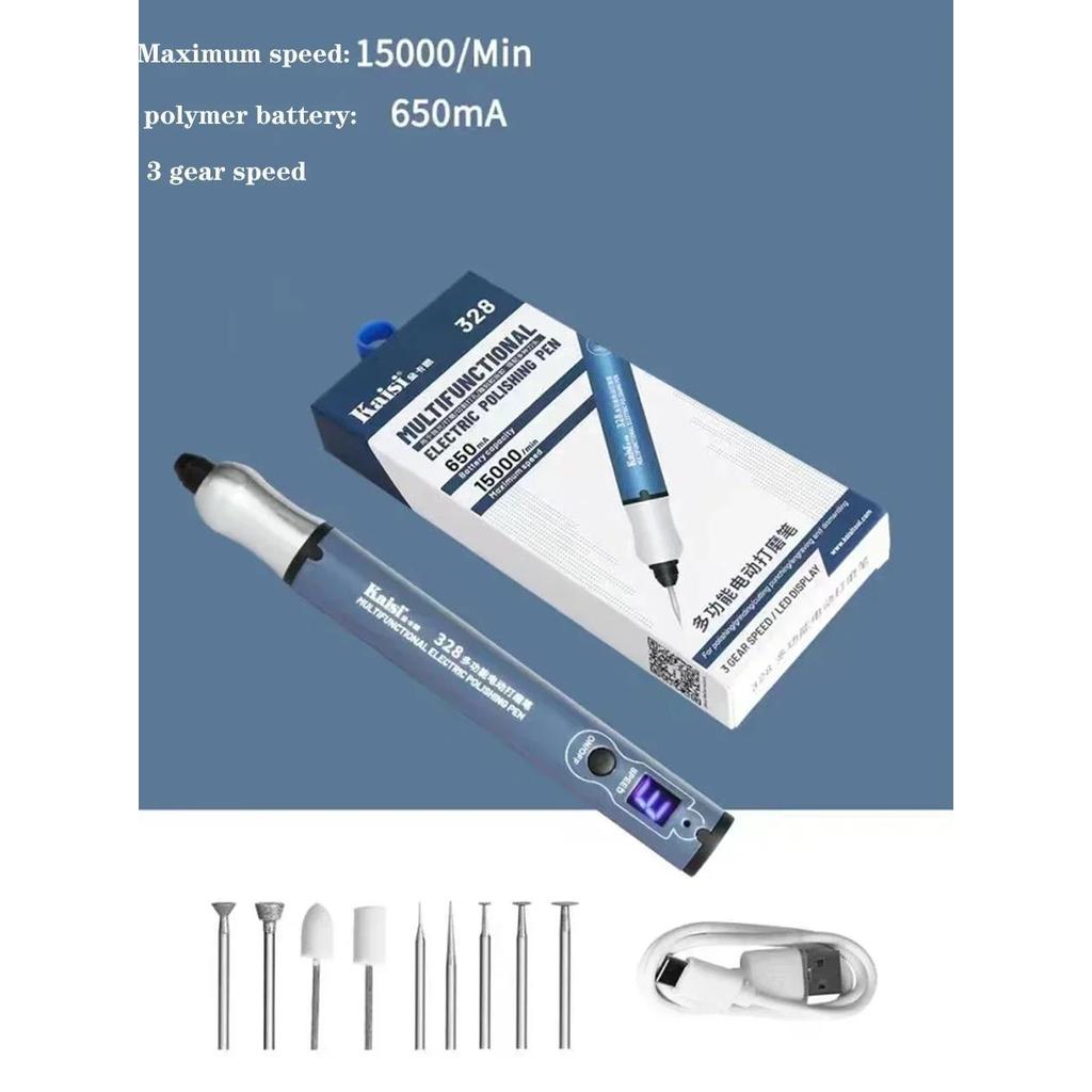 Jual Kaisi 328 Electric Polishing Pen USB-Type c Rechargeable Variable ...