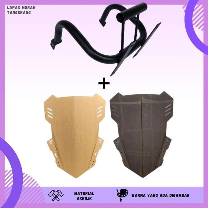 Jual Paket Bracket Visor Breket Visor Plus Visor Windshield Byson New ...