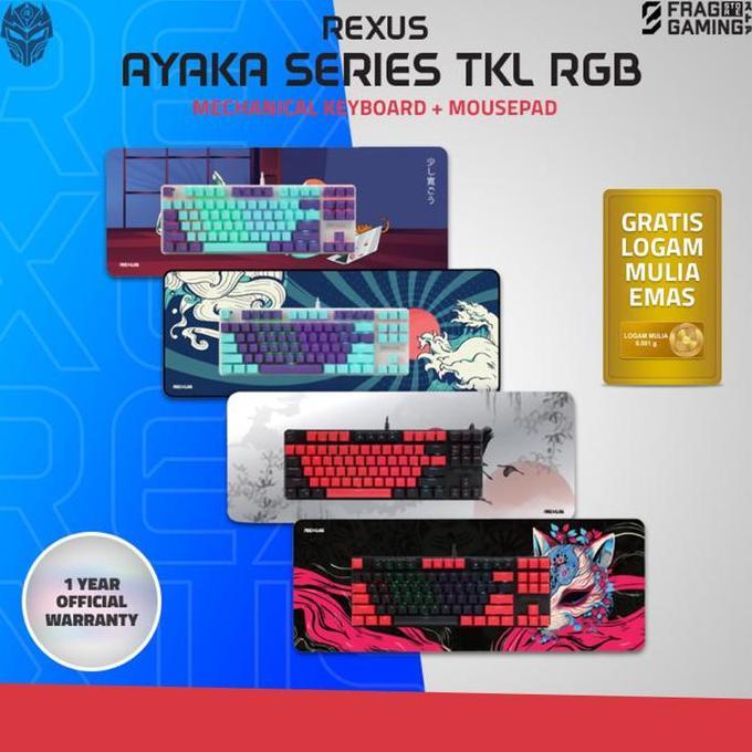 Jual Rexus Ayaka Keyboard Mousepad Bundle Series Tkl Kg5 Rexusayaka ...