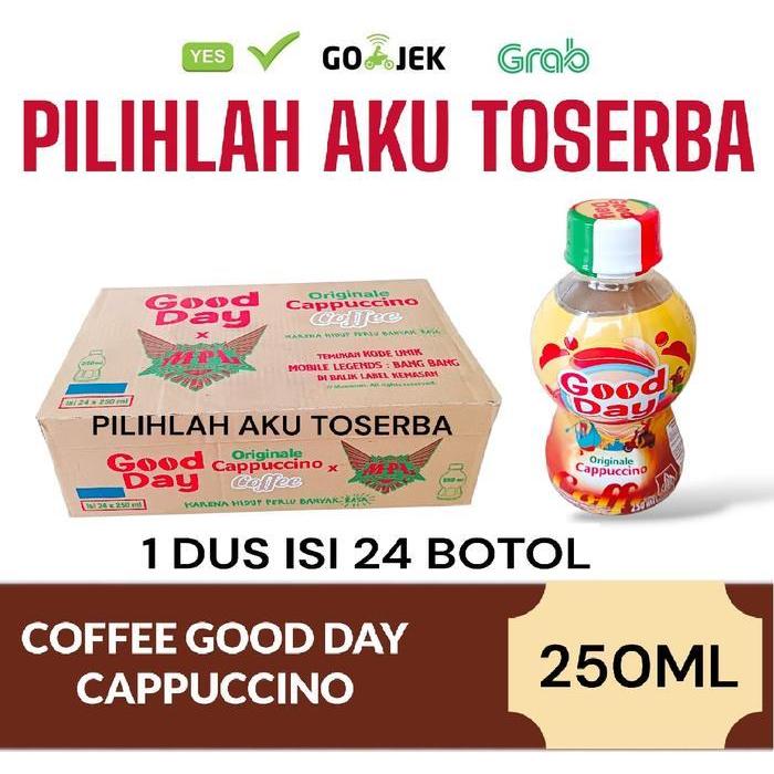 Jual GOOD DAY Coffee Originale CAPPUCCINO 250 ml - 1 DUS ISI 24 BOTOL ...