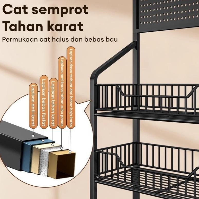 Jual Rak Chiki Serbaguna /Rak Gawang Sembako 4 Dan 5 Susun/ Rak Snack ...