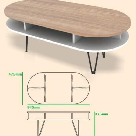 Jual Blokx- Meja Tamu Dachi Moana Minimalis Modern / Coffee Table Murah ...