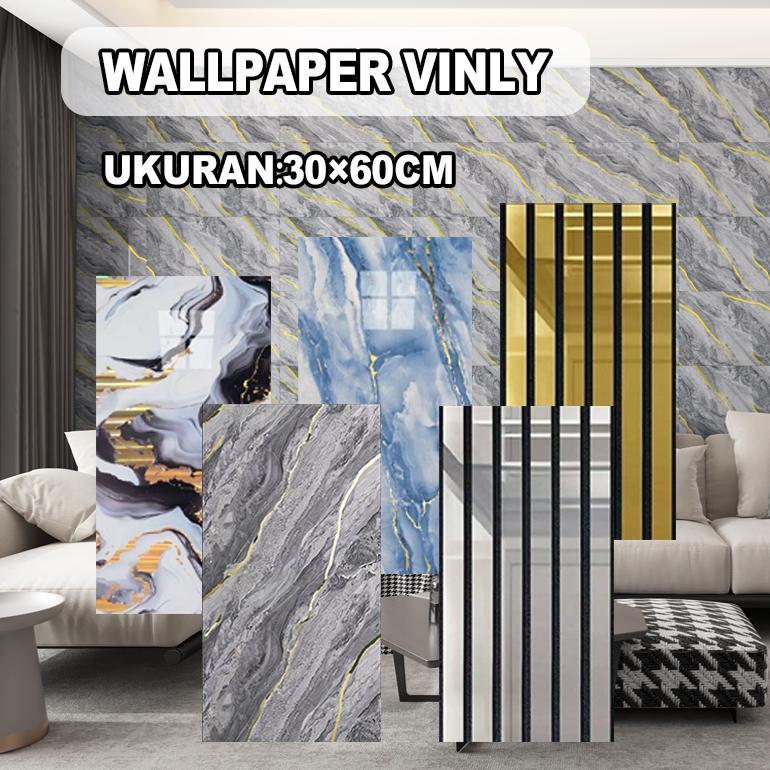 Jual Wallpaper Dinding Glossy Premium / Stiker Dinding Motif Marble ...