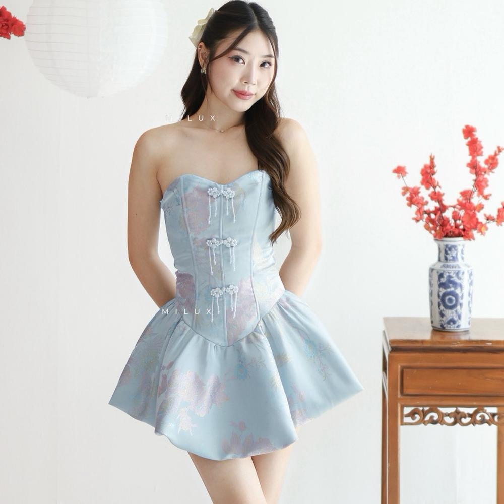 Jual Diskon Imlek MODERN QI PAO IMLEK CNY DRESS MINI 2026 QIPAO MX351 ...