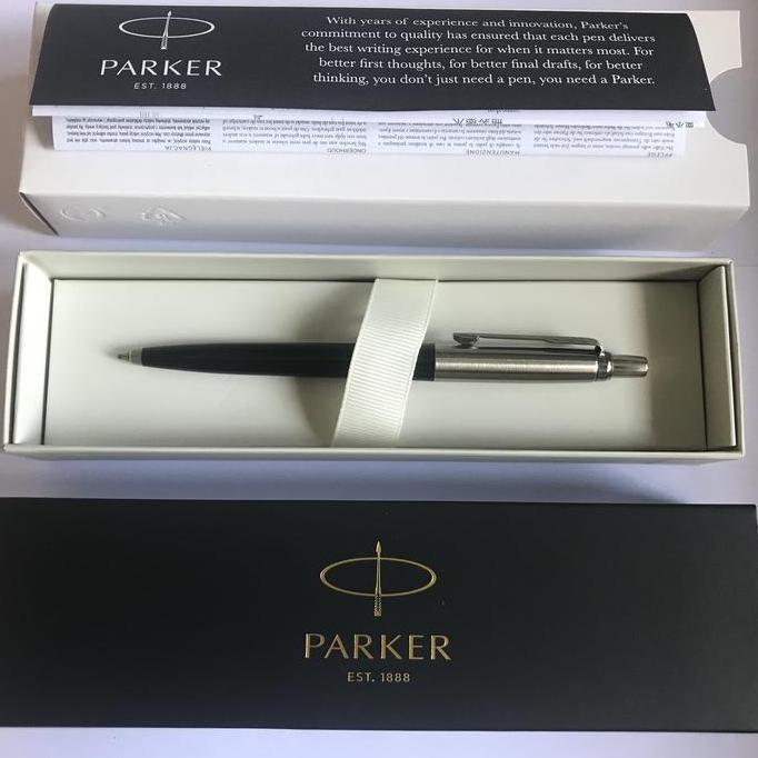 Jual Coretan- Pulpen Parker Jotter Spc Ballpoint Black Crome Trim ...