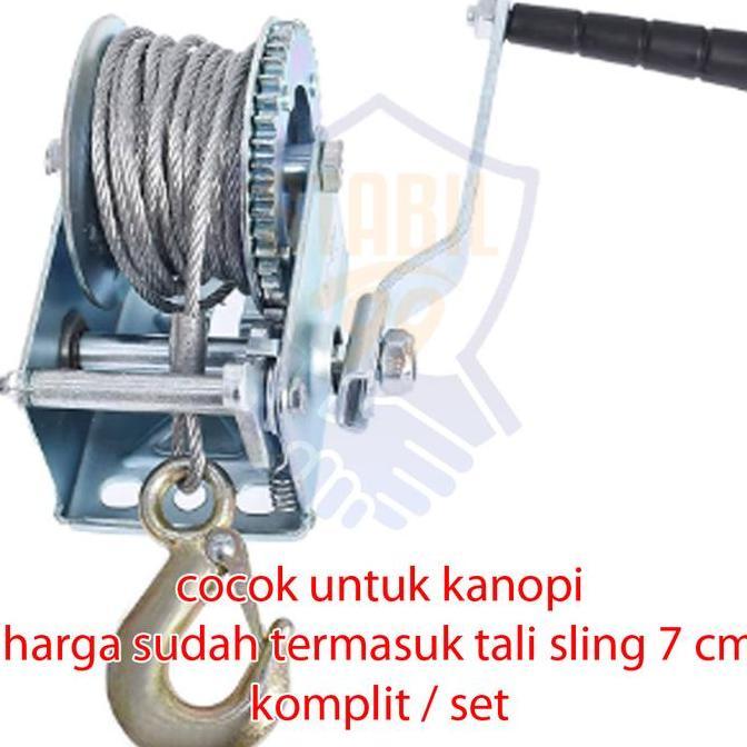Jual Devonamarina - katrol settali sling 7 meter kerekan engkol sleding ...