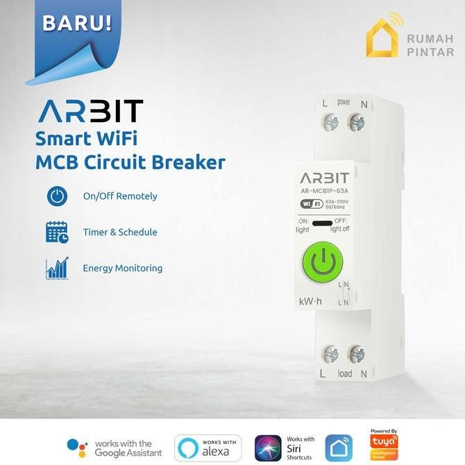 Jual Promo ARBIT WiFi MCB Circuit Breaker 1P 63A kelistrikan Listrik ...
