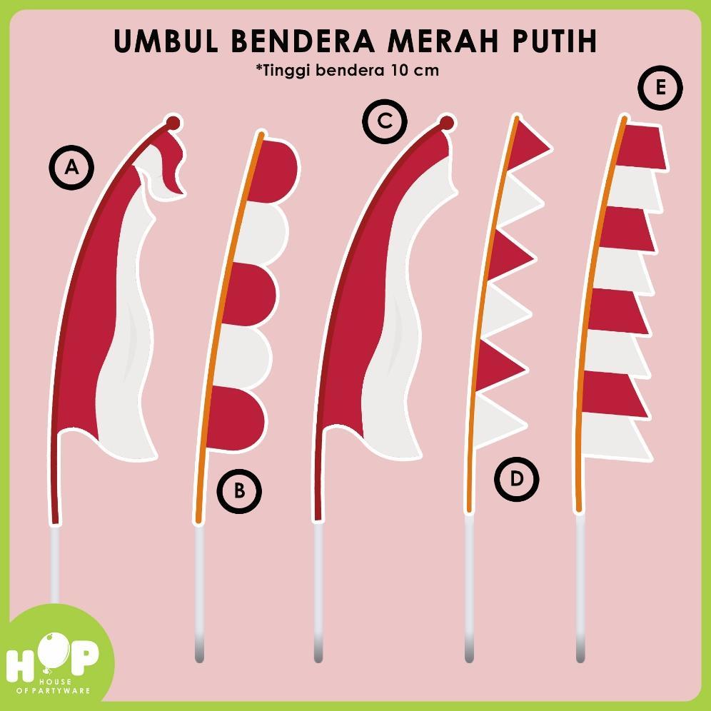Jual Bisa Cod Topper Tumpeng Hiasan Umbul Umbul Bendera Merah Putih ...