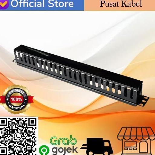 Jual Wire Management Panel / Wiring Cable Management 1u pvc | Shopee ...