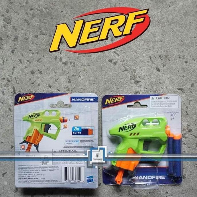 Jual NERF Nanofire - Green / Pistol Nerf / Not Jolt - KECIL tapi ...