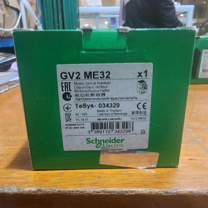 Jual Motor Circuit Breaker Schneider Gv2Me32 15Kw 24-32A 3P Original ...